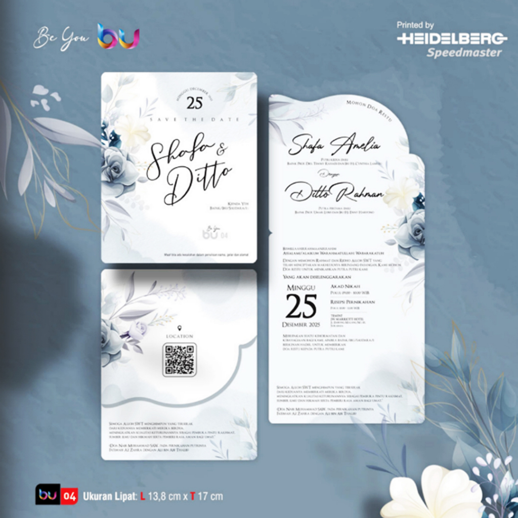Jual Cetak Blangko Be You 04 - Undangan Be You 04 - Cetak Undangan Java Be You - Undangan ...