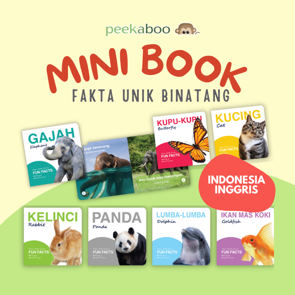 Jual MINI BOOK FUN FACT - BUKU PENGENALAN HEWAN PENGETAHUAN ANAK BAYI ...