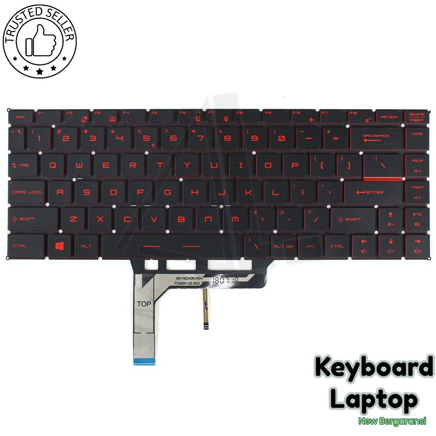 Jual keyboard MSI GS65 GF63 PS63 P65 GF63 GF65 MS-16Q1 16Q2 16Q3 16Q4 ...