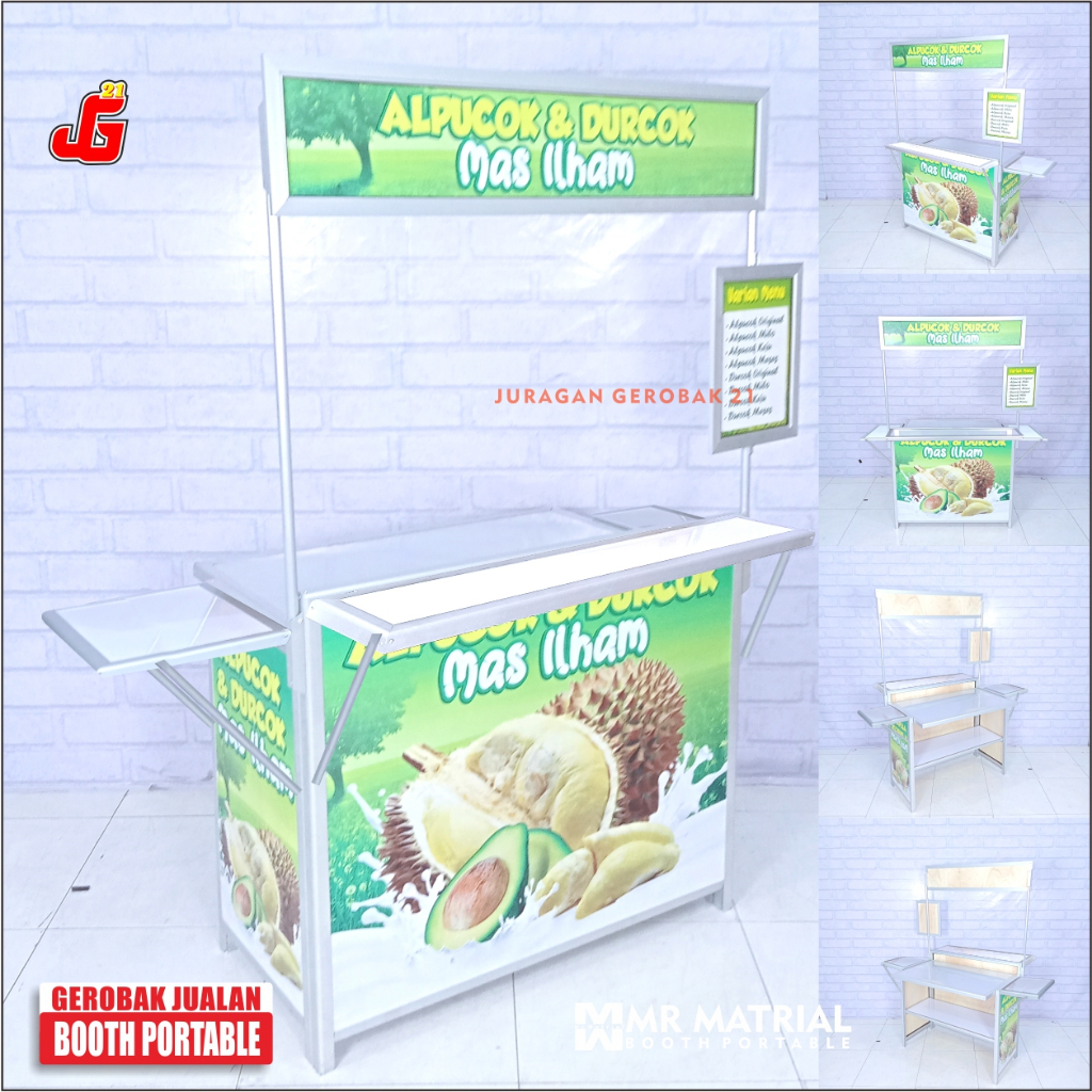 Jual Booth portable Juragan Gerobak 21 Meja Lipat Jualan Full Meja ...