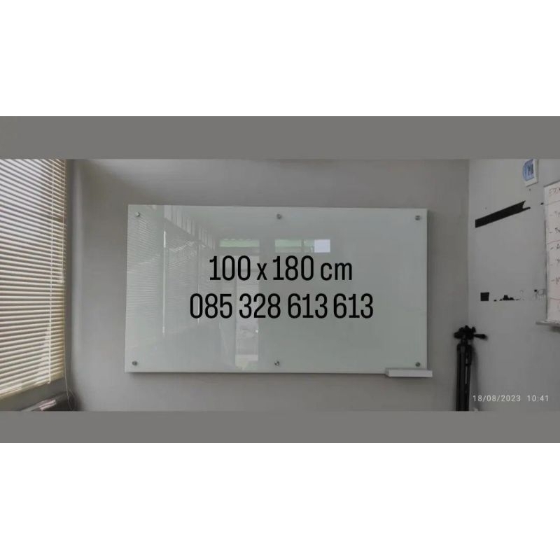 Jual glassboard 100 x 180 cm / papan tulis kaca 100 x 180 cm | Shopee ...