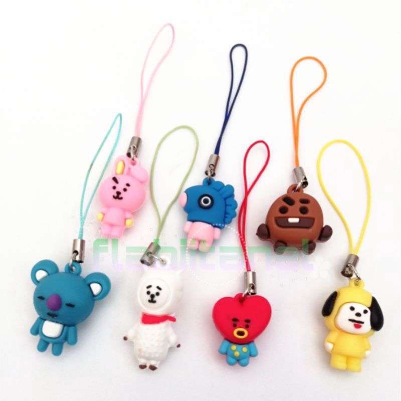 Jual Strap Hp BTS BT21 / Gantungan hp BT21 (mini) | Shopee Indonesia