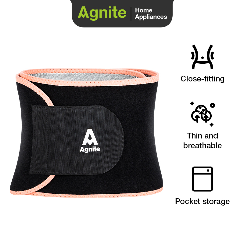 Jual Agnite Korset Gym Pembakar Lemak / Sweat Belt Adjustable Size ...
