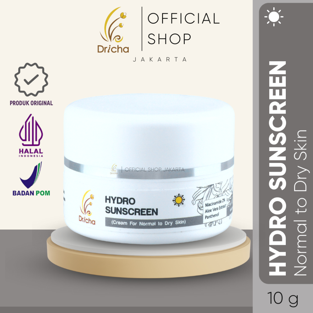 Jual DRICHA HYDRO SUNSCREEN (DRY & SENSITIVE SKIN) | Shopee Indonesia