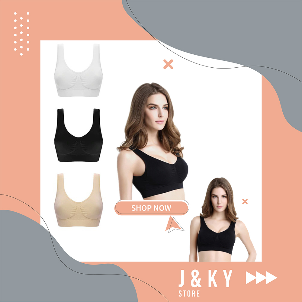 Jual GENIE BRA ORIGINAL JAPAN BH TANPA KAWAT 1 PACK SET ISI 3 PCS GENIE BRA CLASSIC PASTEL ...