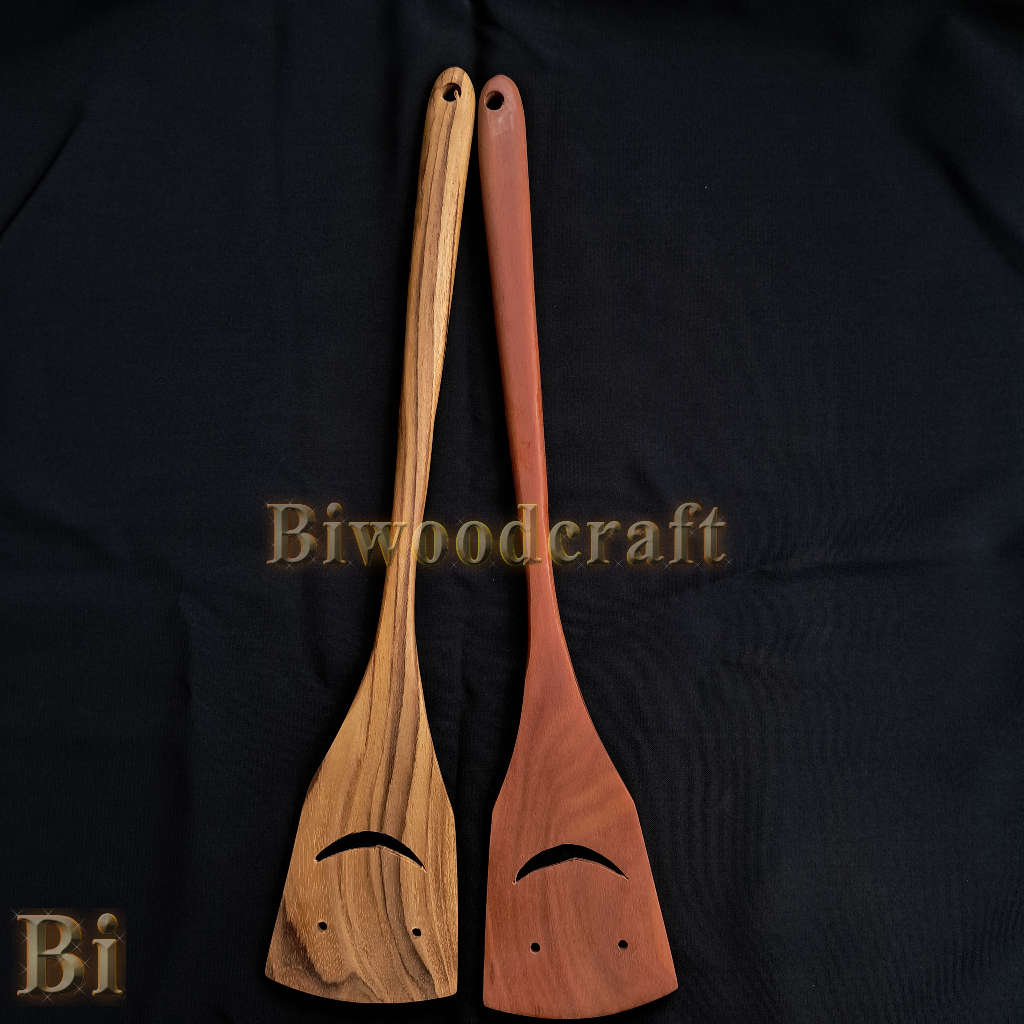 Jual Spatula kayu Emoticon panjang 35 cm - Sutil kayu boneka | Shopee ...