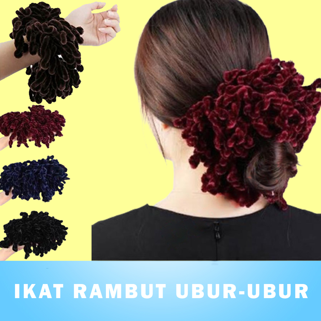 Jual Ikat Rambut Ubur Ubur Cepol 50 100 150 Jurai Jumbo | Shopee Indonesia