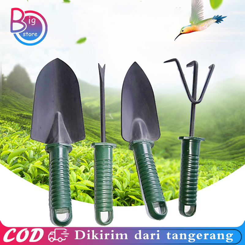 Jual 4pcs / Set Taman Alat Kebun Peralatan Berkebun Garpu Taman Sekop ...