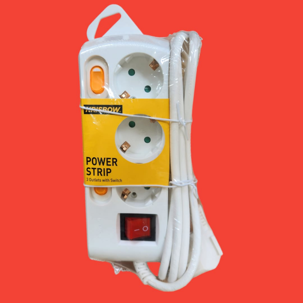 Jual Stopkontak Cabang 3 Stop Kontak Krisbow Cabang 3 Kabel 2 Meter ...