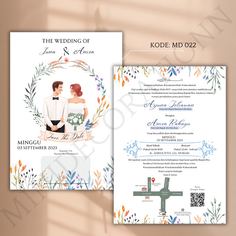 Jual UNDANGAN NIKAH LAMARAN SIMPLE | Shopee Indonesia