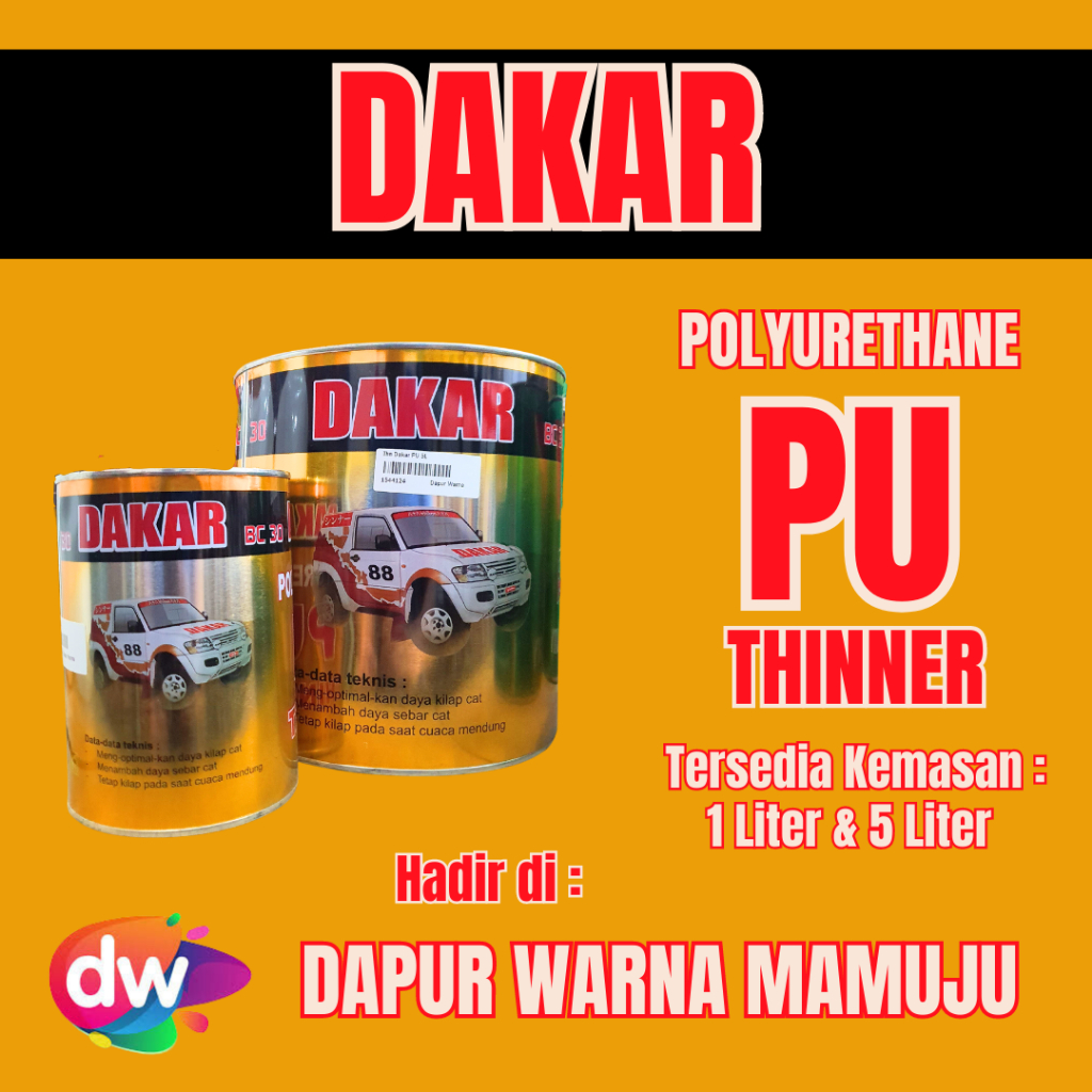 Jual [Sulsel-Sulbar] Dakar Polyurethane Thinner (Thinner Dakar Emas) | Shopee Indonesia