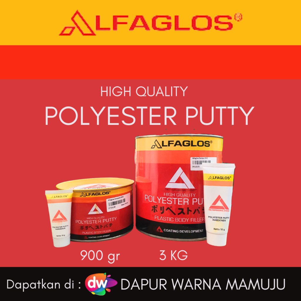 Jual Alfaglos Polyester Putty (Dempul Alfaglos) | Shopee Indonesia