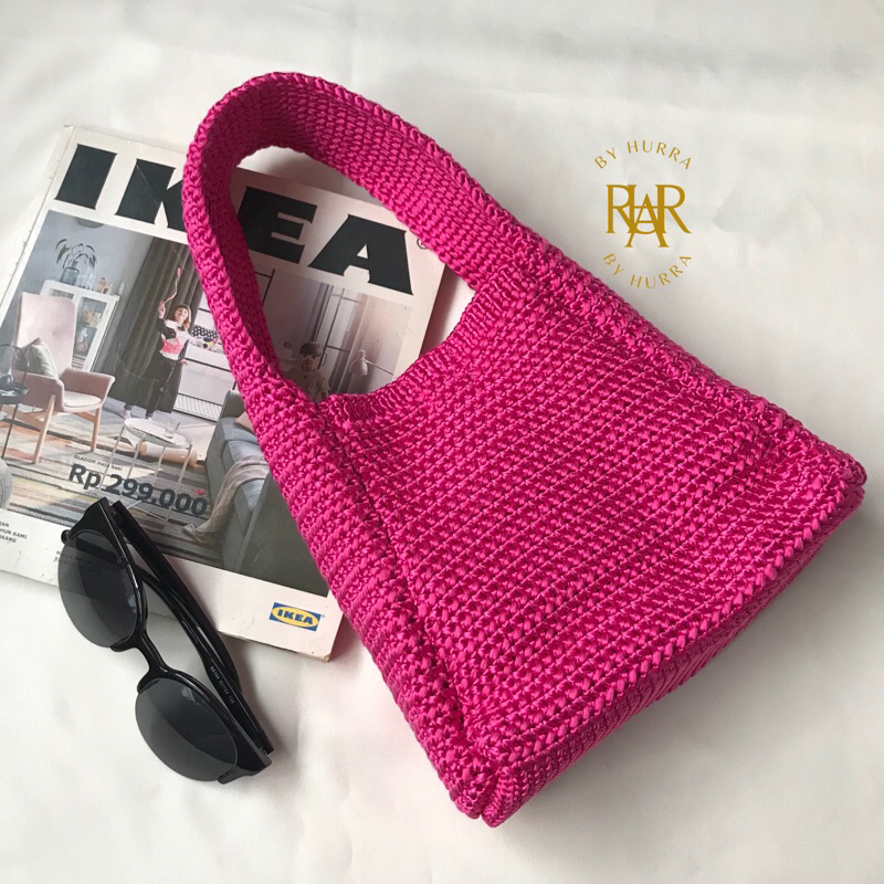 Jual B Y . H U R R A - DONNA Handbag / Tas Tangan Rajut / Tas Hampers ...