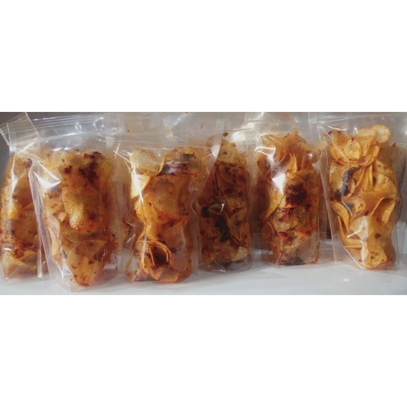 Jual Kripik singkong pedas daun jeruk 120gr | Shopee Indonesia