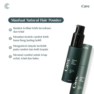 Jual CAVE HAIR POWDER CAVE NATURAL HAIR POWDER MATTE FINISH TANPA KILAU ...
