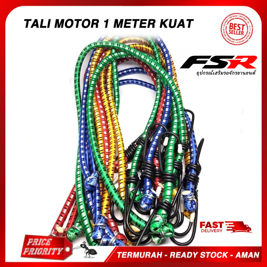 Jual Tali Pengikat Barang di Motor 100 cm Tali Karet Ikat barang 1 ...