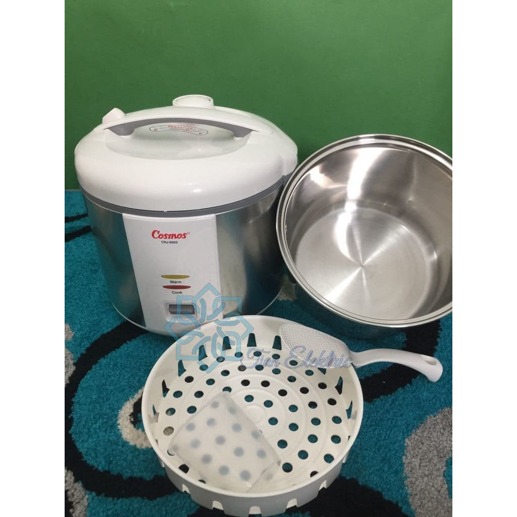 Jual COSMOS CRJ 9303 MagicCom / Rice Cooker Stainless Steel Inner Pan ...