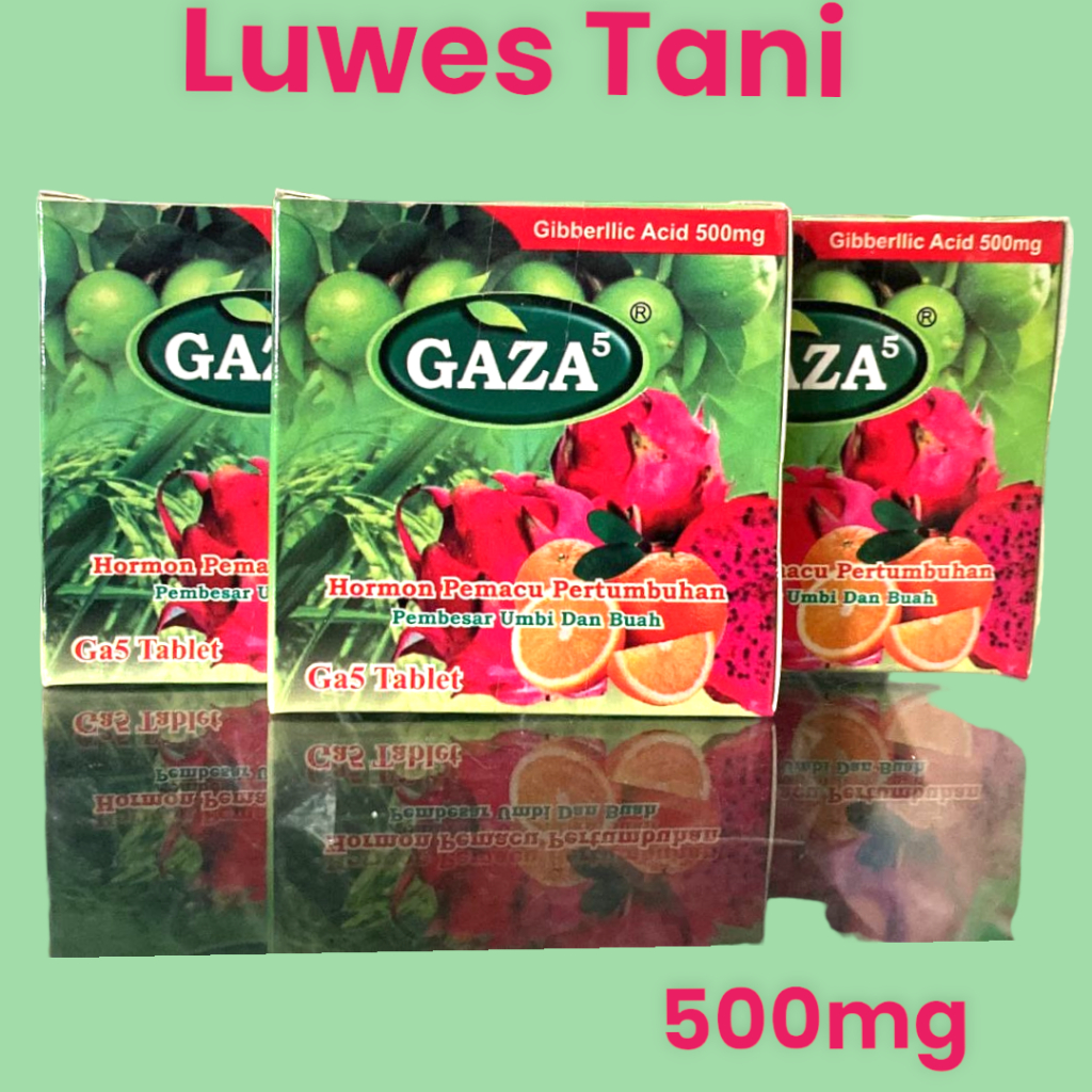 Jual GAZA GA5 20% Tablet nutrisi pembesar buah 5 GRAM Gibberelic | Shopee Indonesia