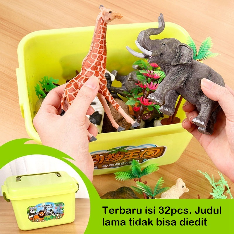 Jual Jungle Animal Set / Animal Jungle Safari / Animal Figure Toys ...