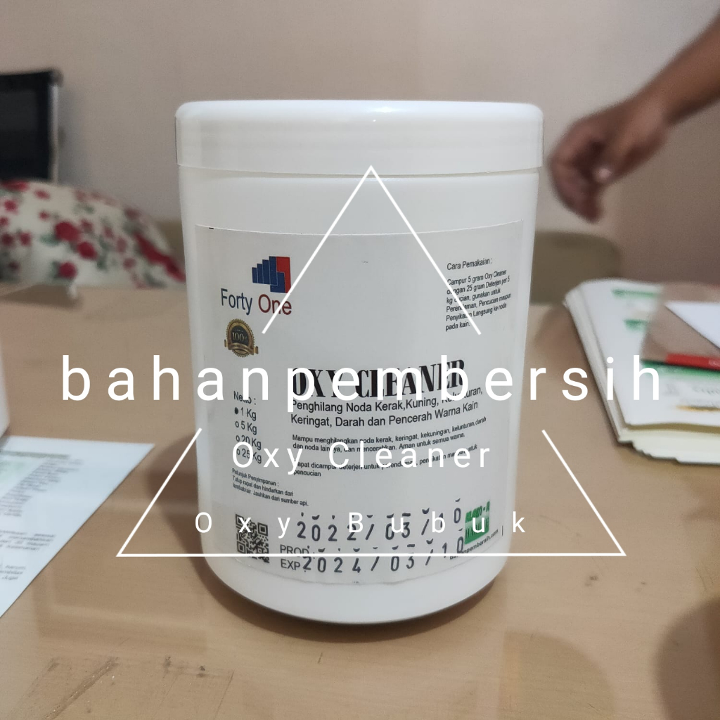 Jual Oxy Bubuk 1 Kg Oxy Booster Oxy Cleaner Oxy Destainer Forty One Kleen-R Harume Penghilang ...