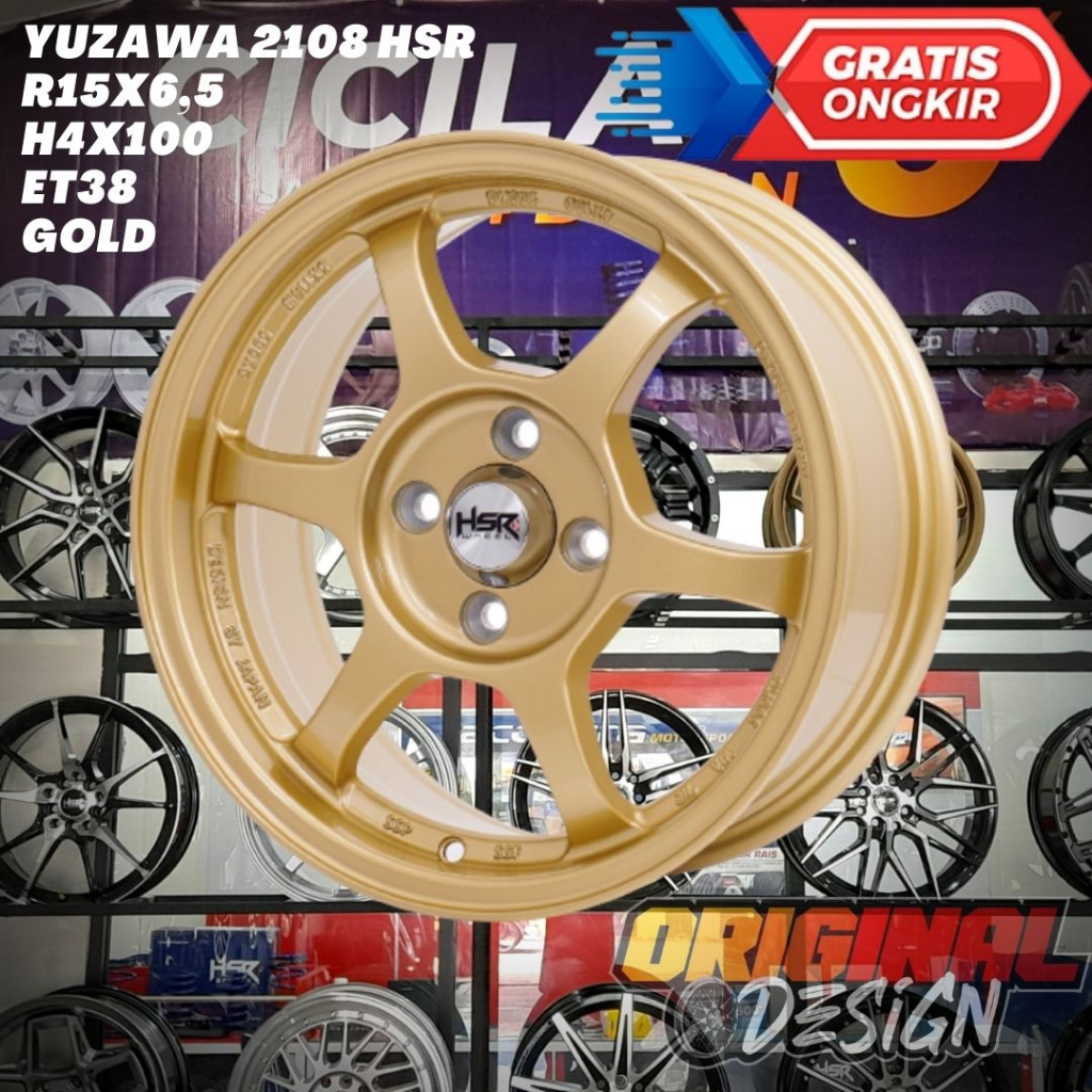 Jual Velg Mobil Ring 15 HSR YUZAWA GOLD R15 Ayla , Calya , Corolla , Etios | Shopee Indonesia