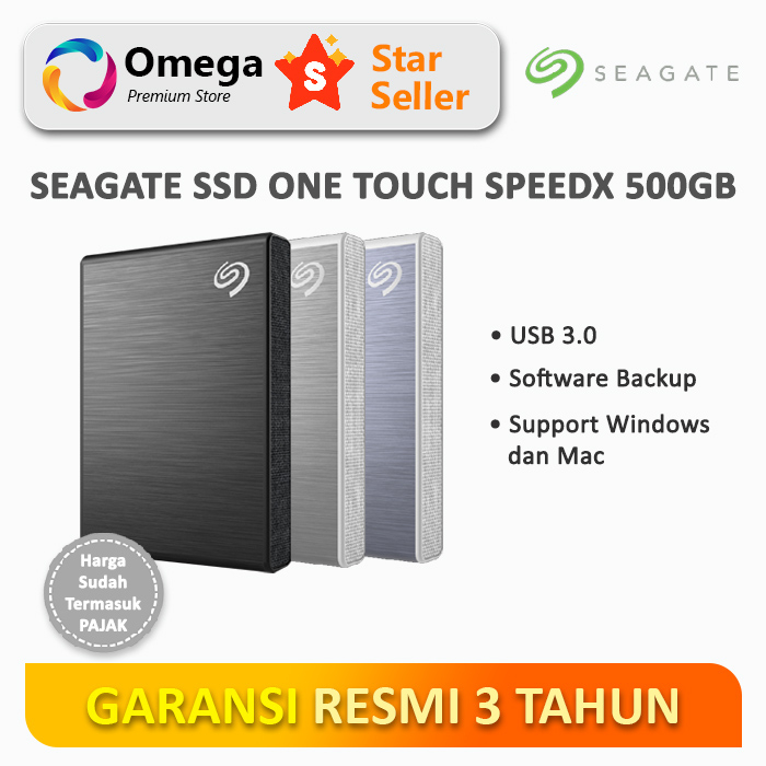 Jual Seagate One Touch SSD SpeedX 500GB Eksternal Hardisk | Shopee Indonesia
