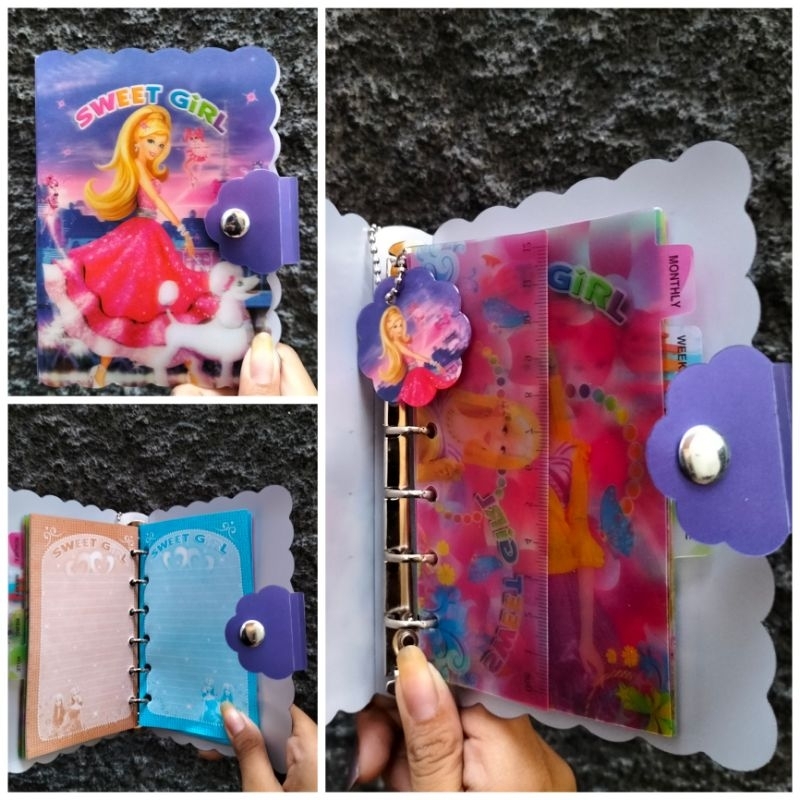 Jual Map binder kecil/Orgi BARBIE 3 DIMENSI + Sekat dan isi | Shopee ...