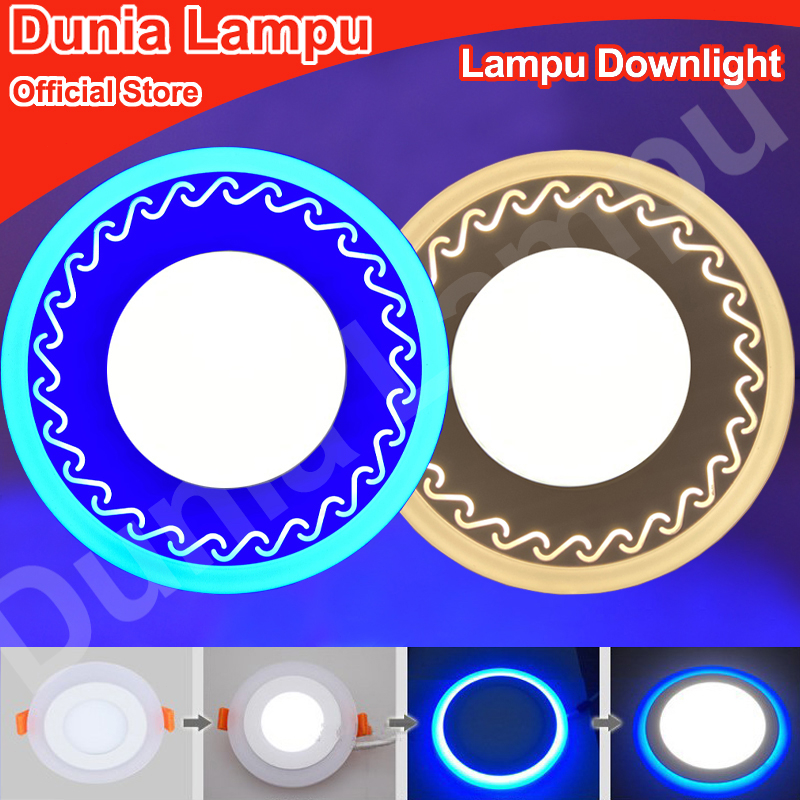 Jual Dunia Lampu LAMPU DOWNLIGHT LED 3WARNA PANEL LIGHT PANEL LED 6W ...