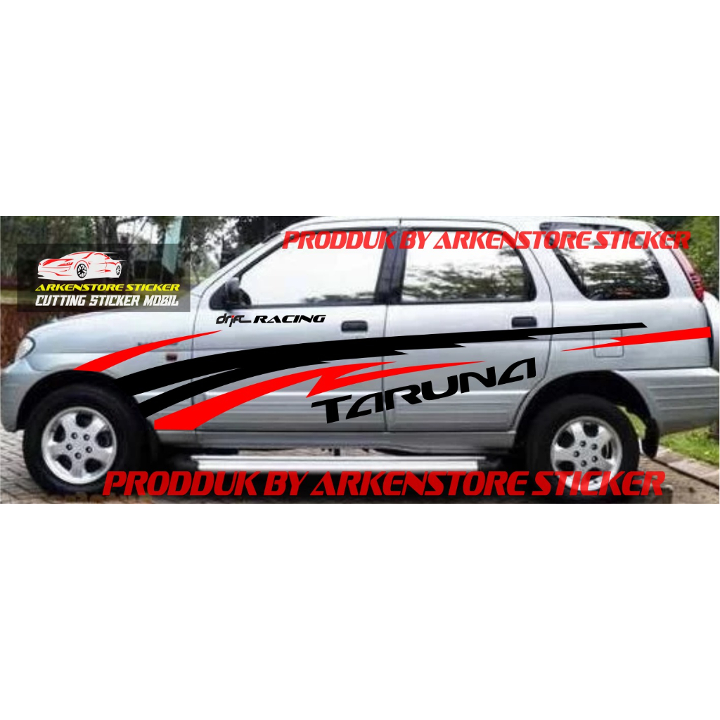 Jual sticker list body samping mobil taruna cutting sticker mobil ...