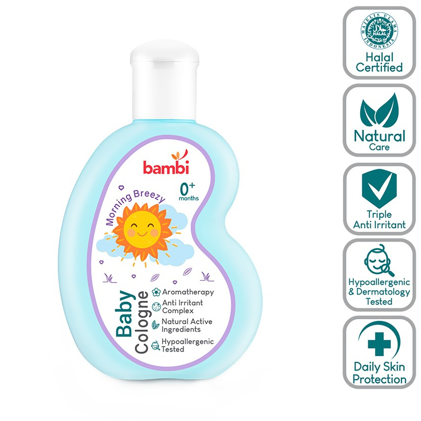Jual Bambi Baby Cologne Morning Breezy 100ml | Shopee Indonesia
