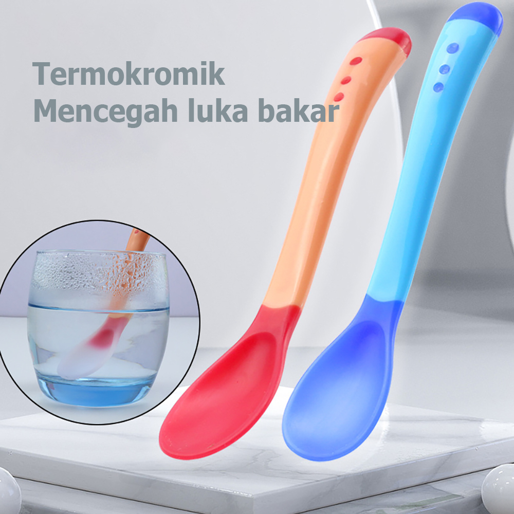 Jual Victoky Sendok makan bayi/Sendok silikon bayi sendok dan garpu ...