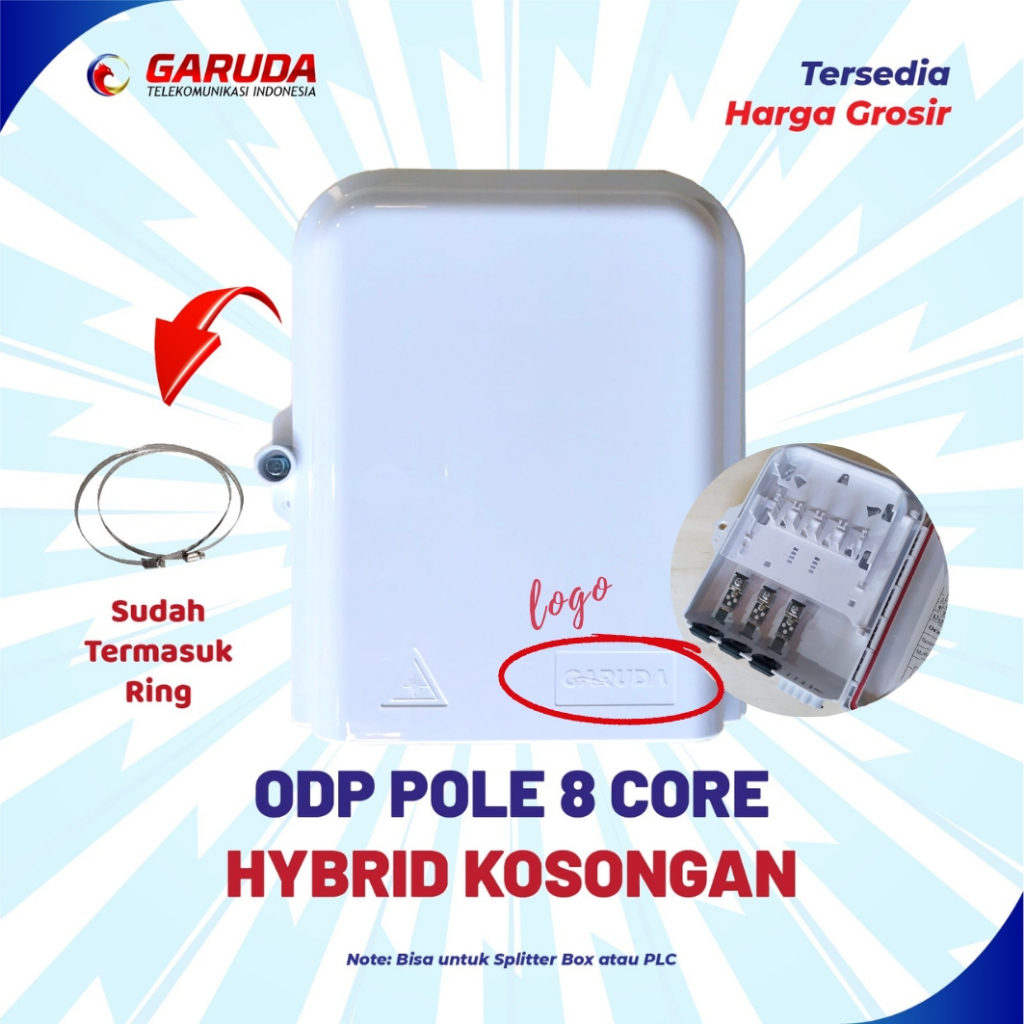 Jual ODP POLE 8 CORE KOSONGAN HYBRID LOGO GARUDA FIBER | Shopee Indonesia
