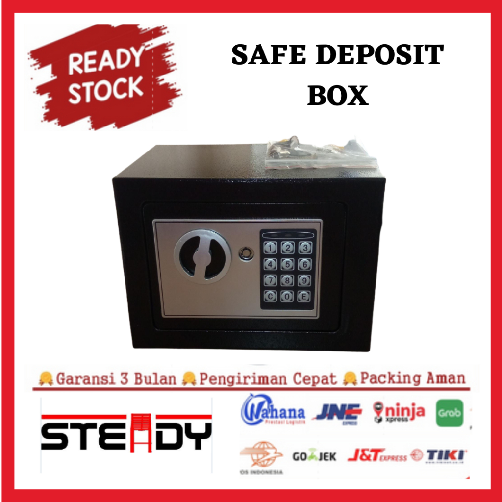 Jual Safe Deposit Box Brankas Mini Password Elektrik Kotak Penyimpanan ...