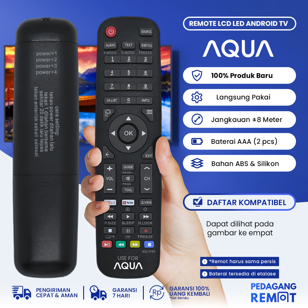 Jual Remot Remote TV Aqua / Sanyo / Haier LCD LED Android Smart TV ... Jual Remot Remote TV Aqua / Sanyo / Haier LCD LED Android Smart TV ...