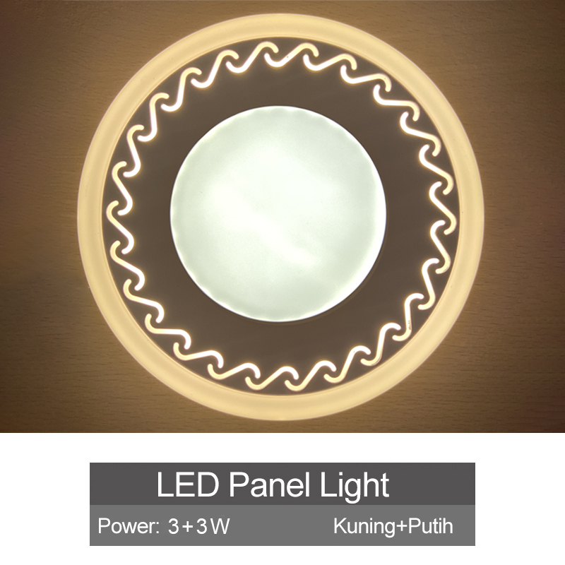 Jual Dunia Lampu LAMPU DOWNLIGHT LED 3WARNA PANEL LIGHT PANEL LED 6W ...