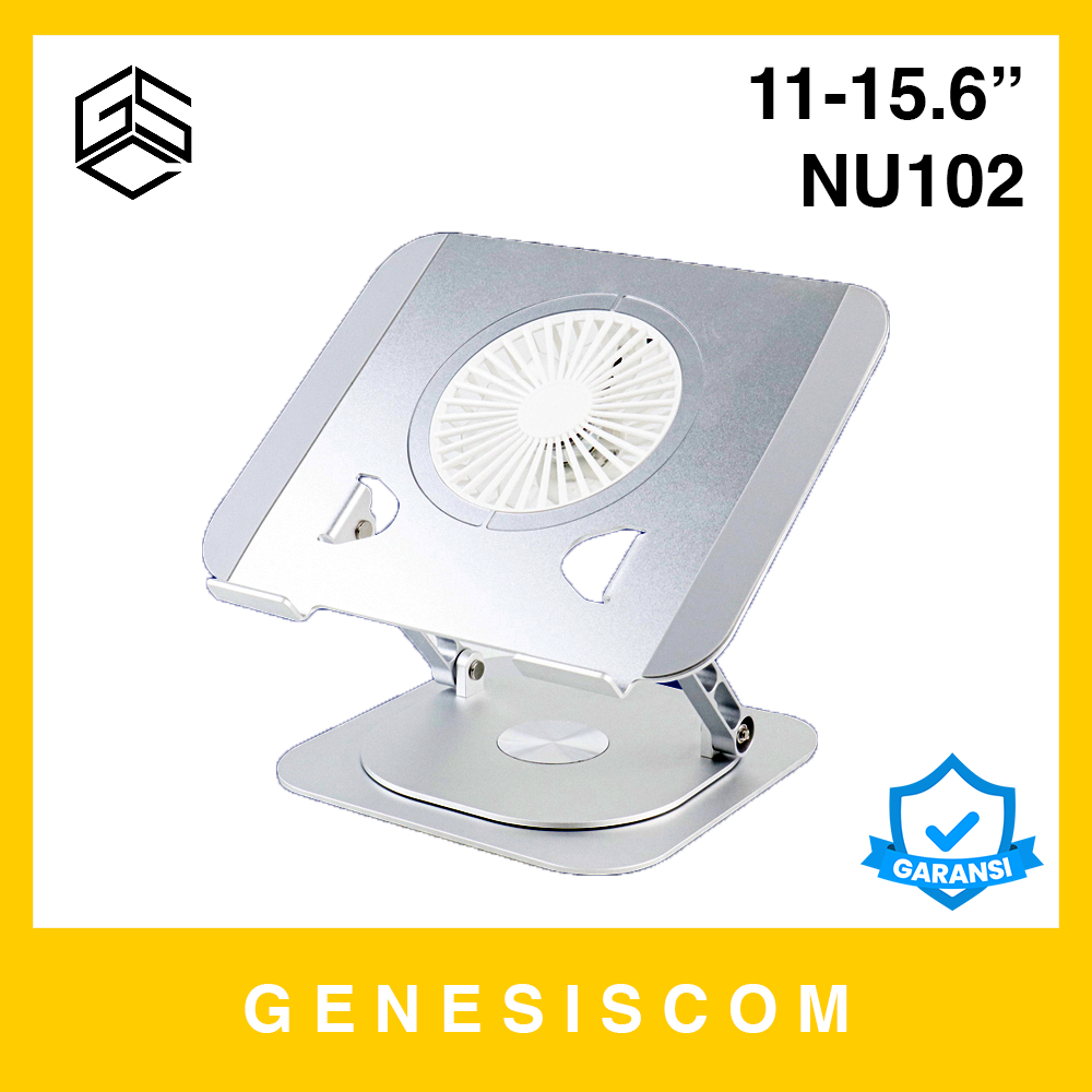 Jual Cooler Stand Laptop NU102 - Aluminium Fan Kipas Lipat Foldable ...