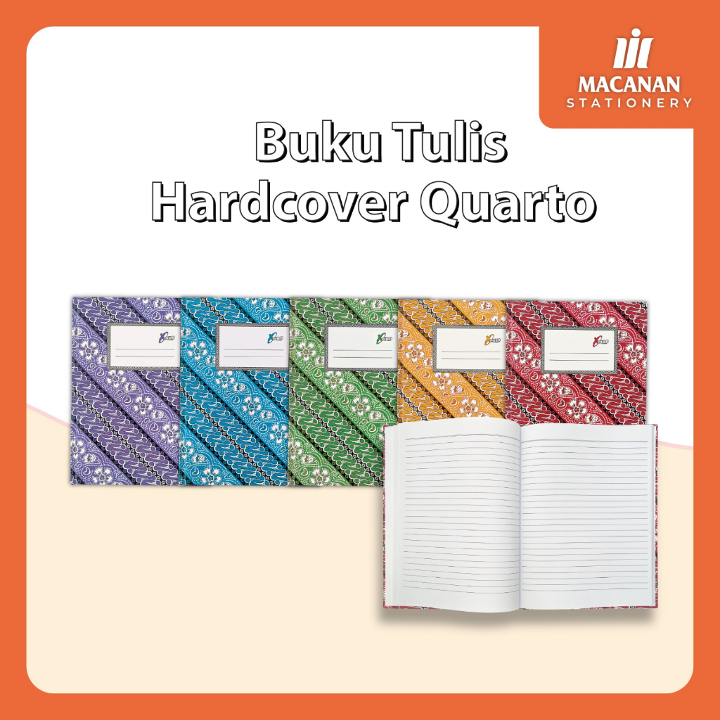 Jual Buku Tulis Hard Cover X-Pulp Quarto 100 lembar - 5Pcs/Pack ...