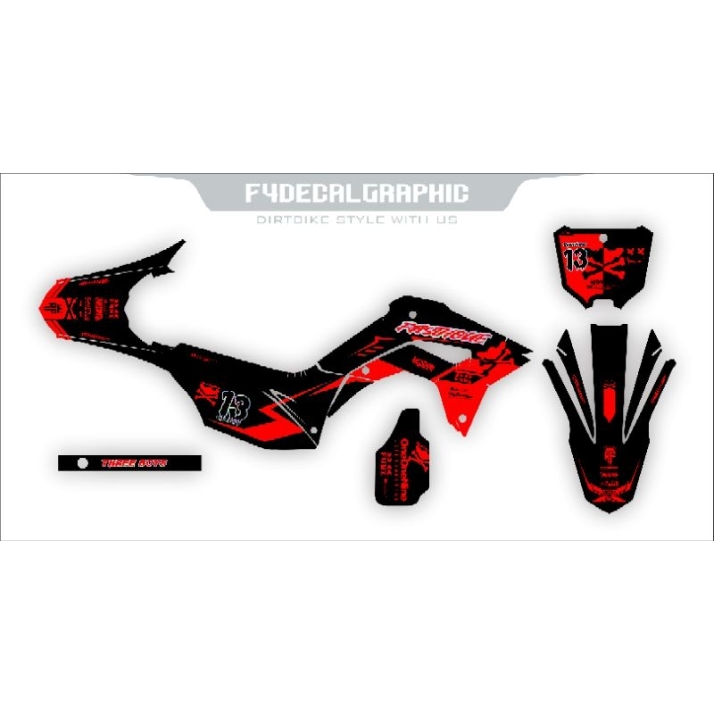 Jual DECAL ONE ONE NINE / DECAL ONE ONE NINE CRF / DECAL ONE ONE NINE ...