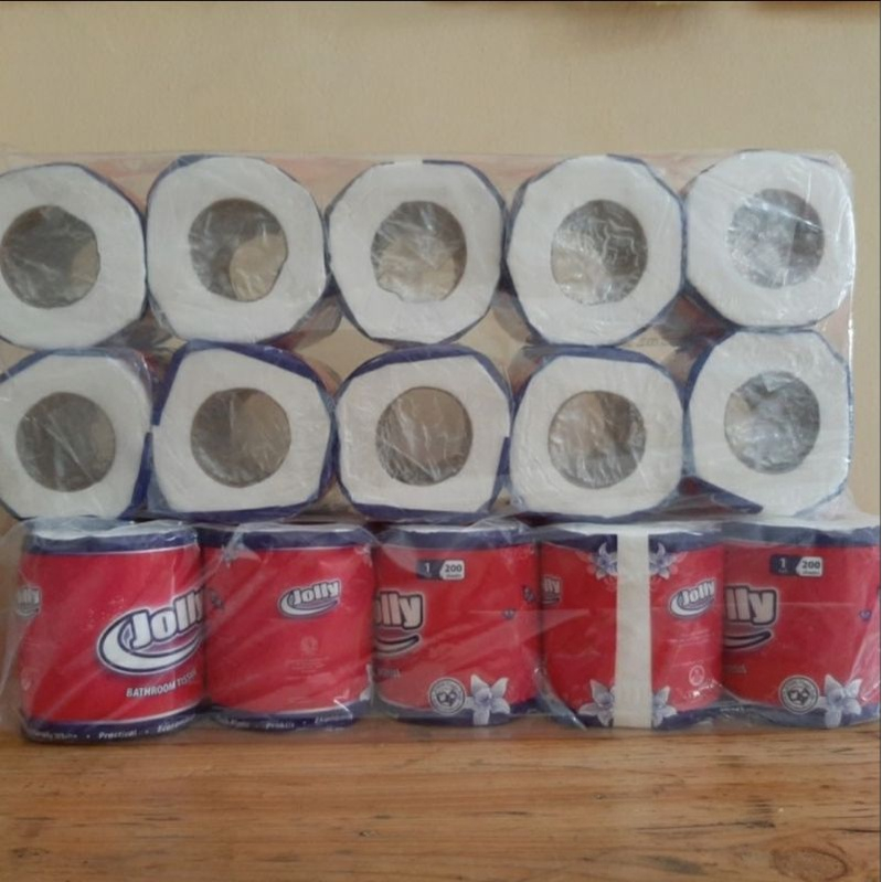 Jual [ 10 PACK ] Tisu JOLLY Tissue Gulung Tisu Toilet BALL - Isi 10 ...