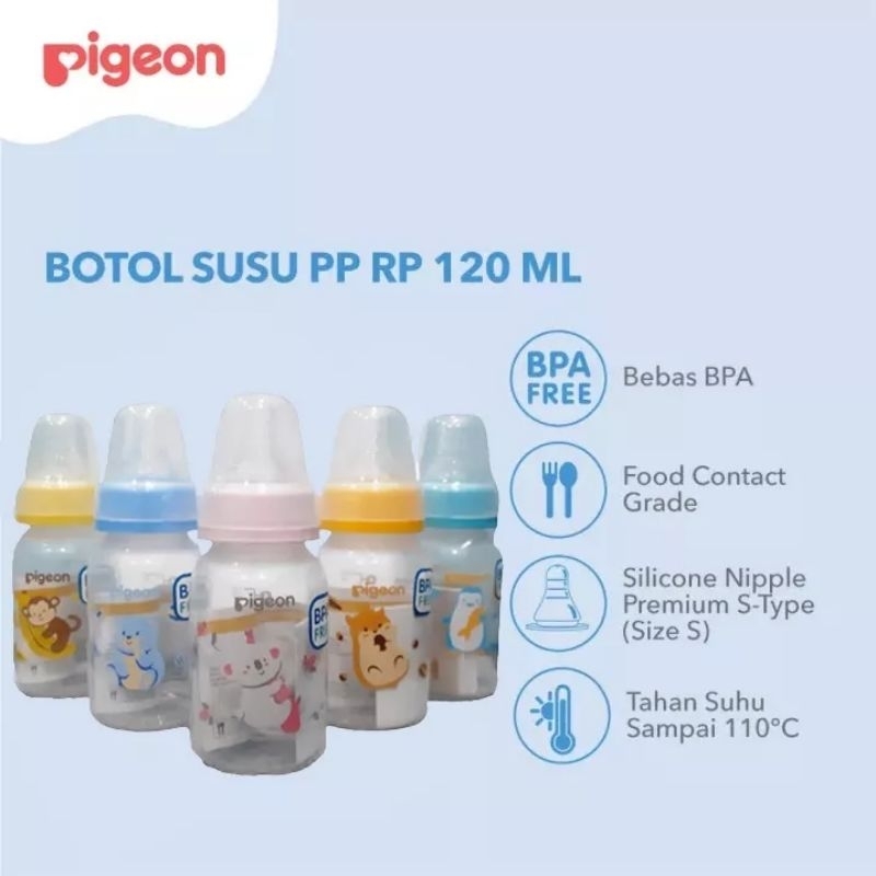 Jual Botol Pigeon Peristaltic 60ml, 120ml dan 240ml | Shopee Indonesia