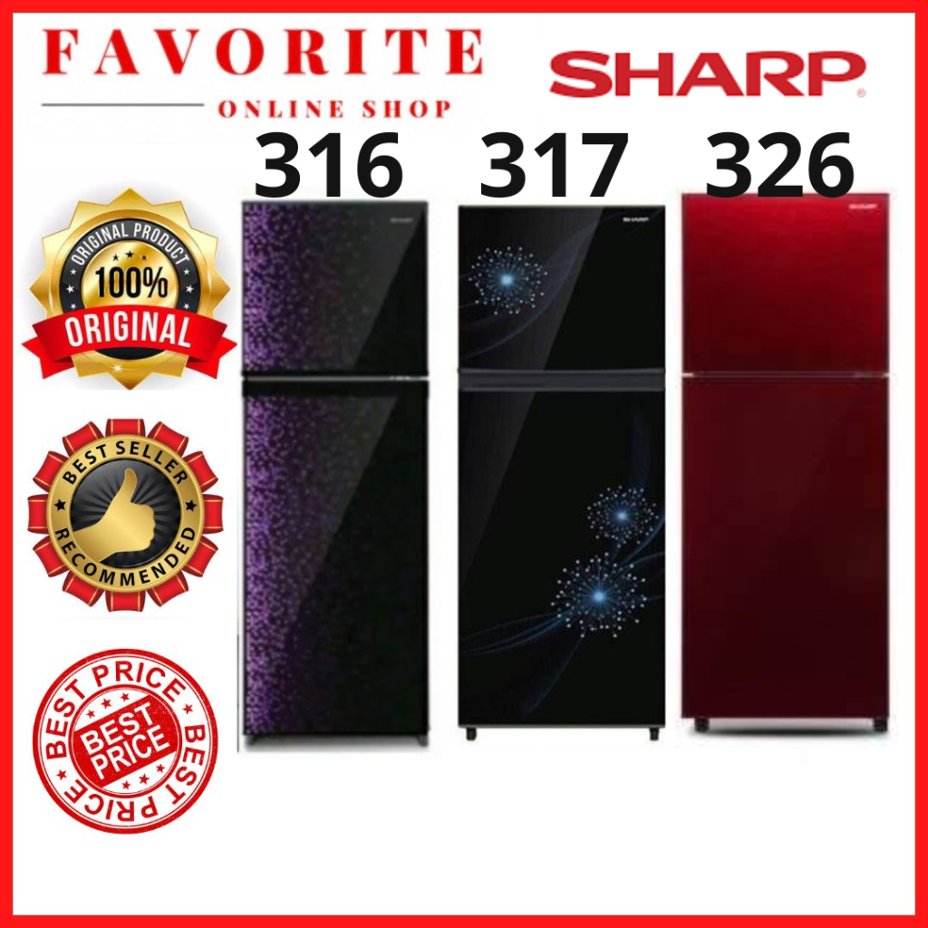Jual KULKAS SHARP SJ 317 MG LEMARI ES 2 PINTU SJ317MG SJ 317MG | Shopee Indonesia