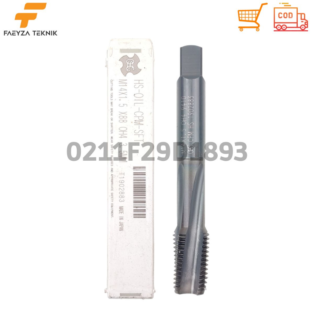 Jual Hand Tap M14 x 1.5 Semi Spiral Tap Baut 19 OSG Bukan Guehring Yamawa | Shopee Indonesia