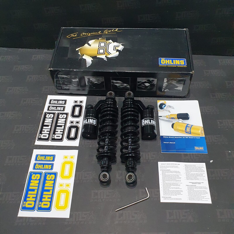 Jual Shockbreaker Sok Ohlins Harley Davidson Dyna 305mm Original Black ...