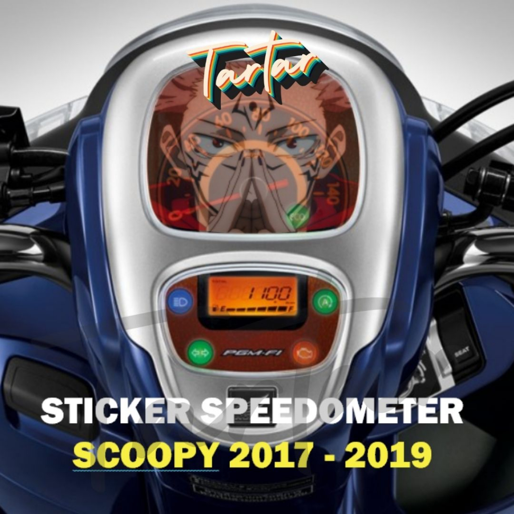 Jual Sticker Stiker Spido / Speedometer Transparant Anime Scoopy 2017 ...