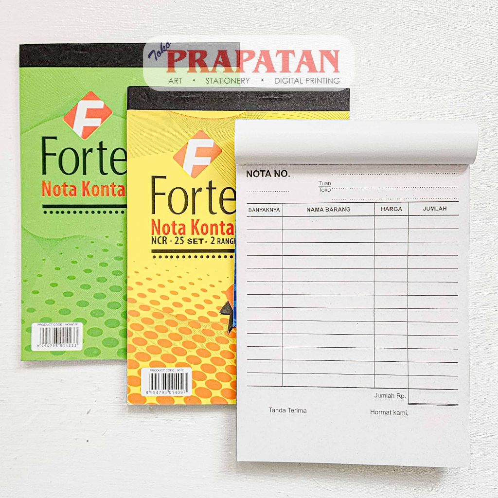 Jual Nota Kontan Forte 1-3PLY | 11x15cm | Bon Nota | Shopee Indonesia