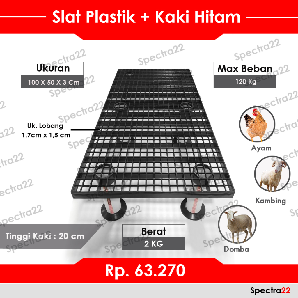 Jual Slat Plastik Meja Kaki Lantai Pijakan Kandang Alat Ternak Ayam | Shopee Indonesia
