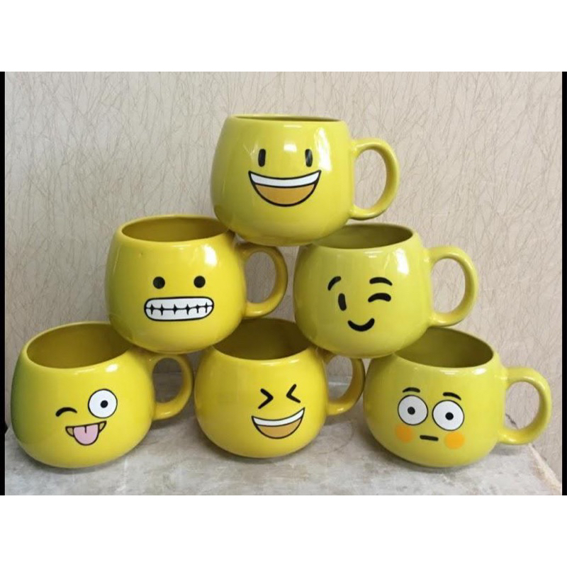 Jual Mug Keramik Emoji Homeco/Gelas Emoji | Shopee Indonesia