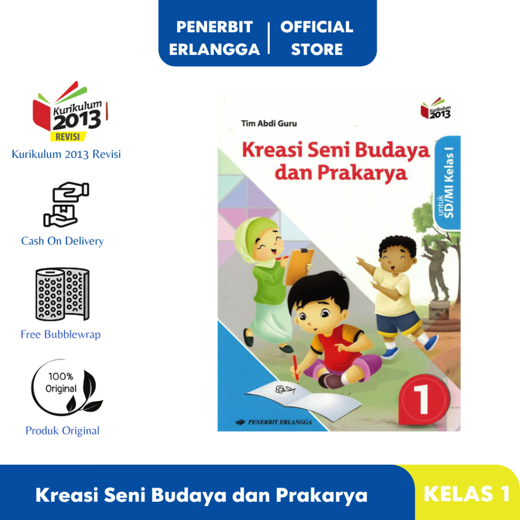 Jual KREASI SENI BUDAYA DAN PRAKARYA SD KELAS 1 KURIKULUM 2013 REVISI ...
