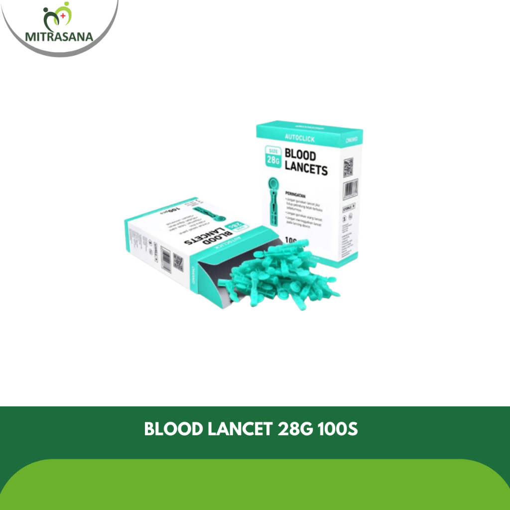 Jual Blood Lancets 28G OneMed Box Isi 100 Pcs | Shopee Indonesia