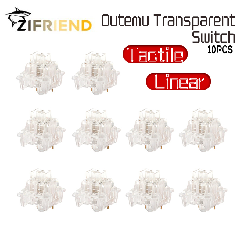 Jual Outemu Transparent Switch 5pin Dustproof Tactile Linear Switch ...
